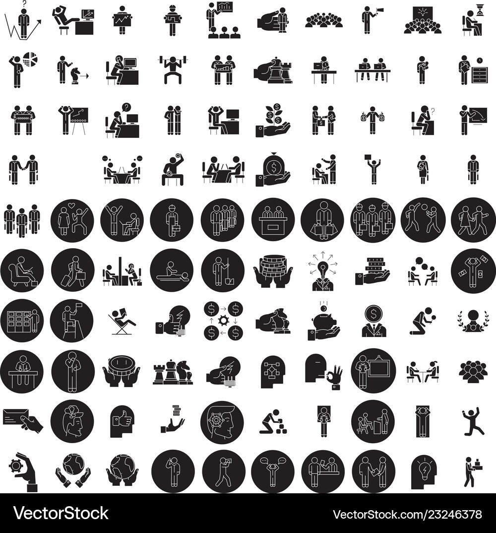 Office archive archiver black concept icon Vector Image