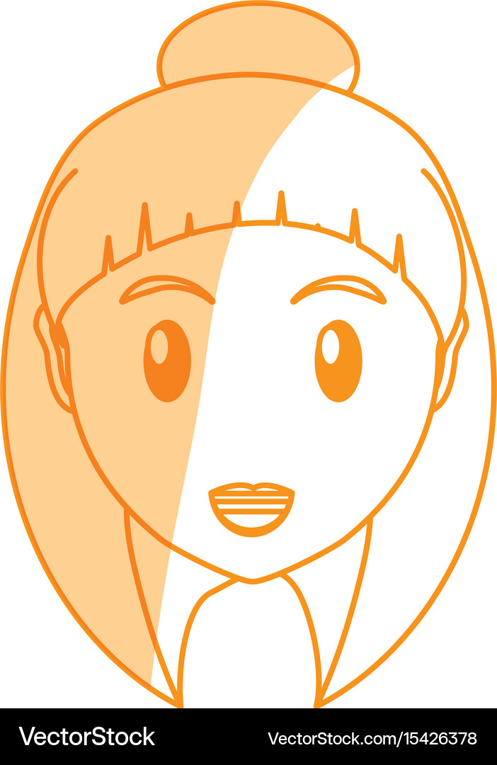 Woman face cartoon Royalty Free Vector Image - VectorStock