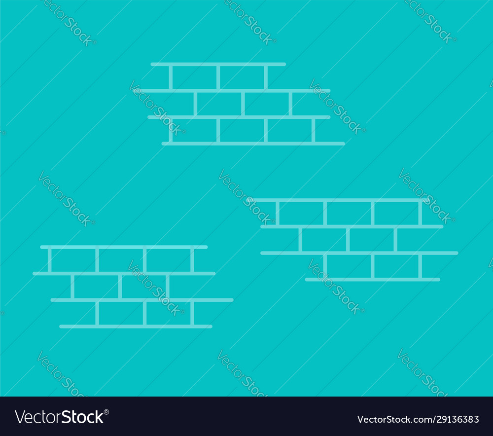 Bricks background abstract element line Royalty Free Vector