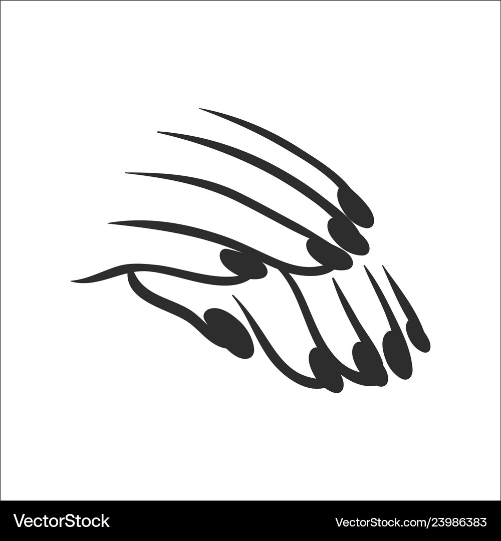 Concept of hands with manicure Royalty Free Vector Image