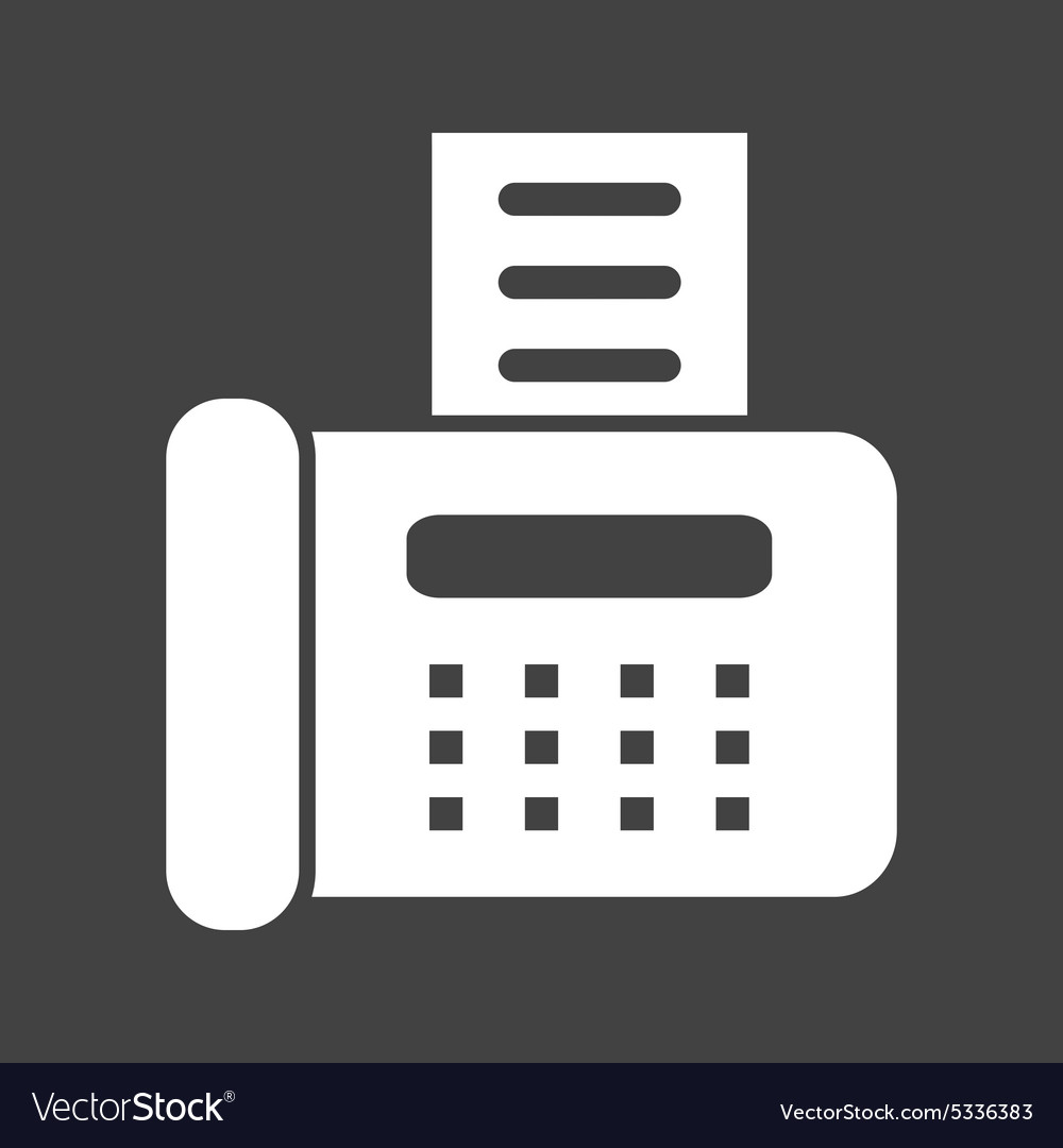 Fax machine Royalty Free Vector Image - VectorStock