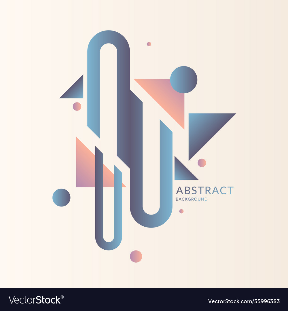 Retro background with abstract elements Royalty Free Vector