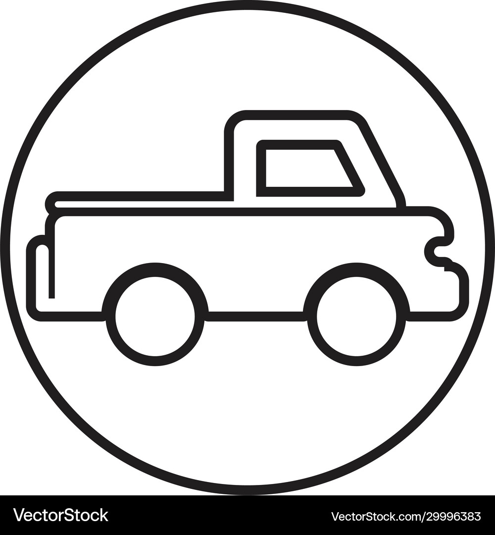 Truck icon and symbol template Royalty Free Vector Image