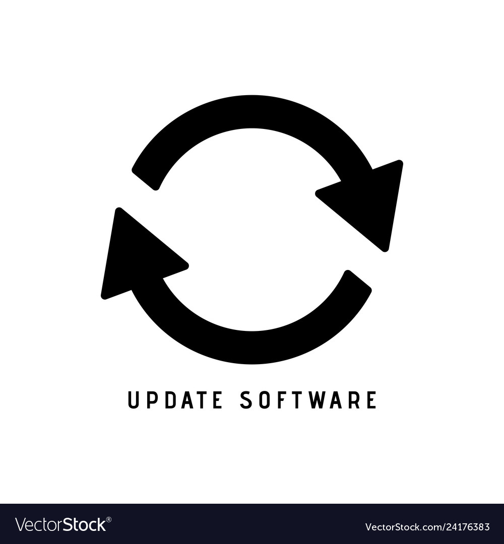 Update icon solid Royalty Free Vector Image - VectorStock