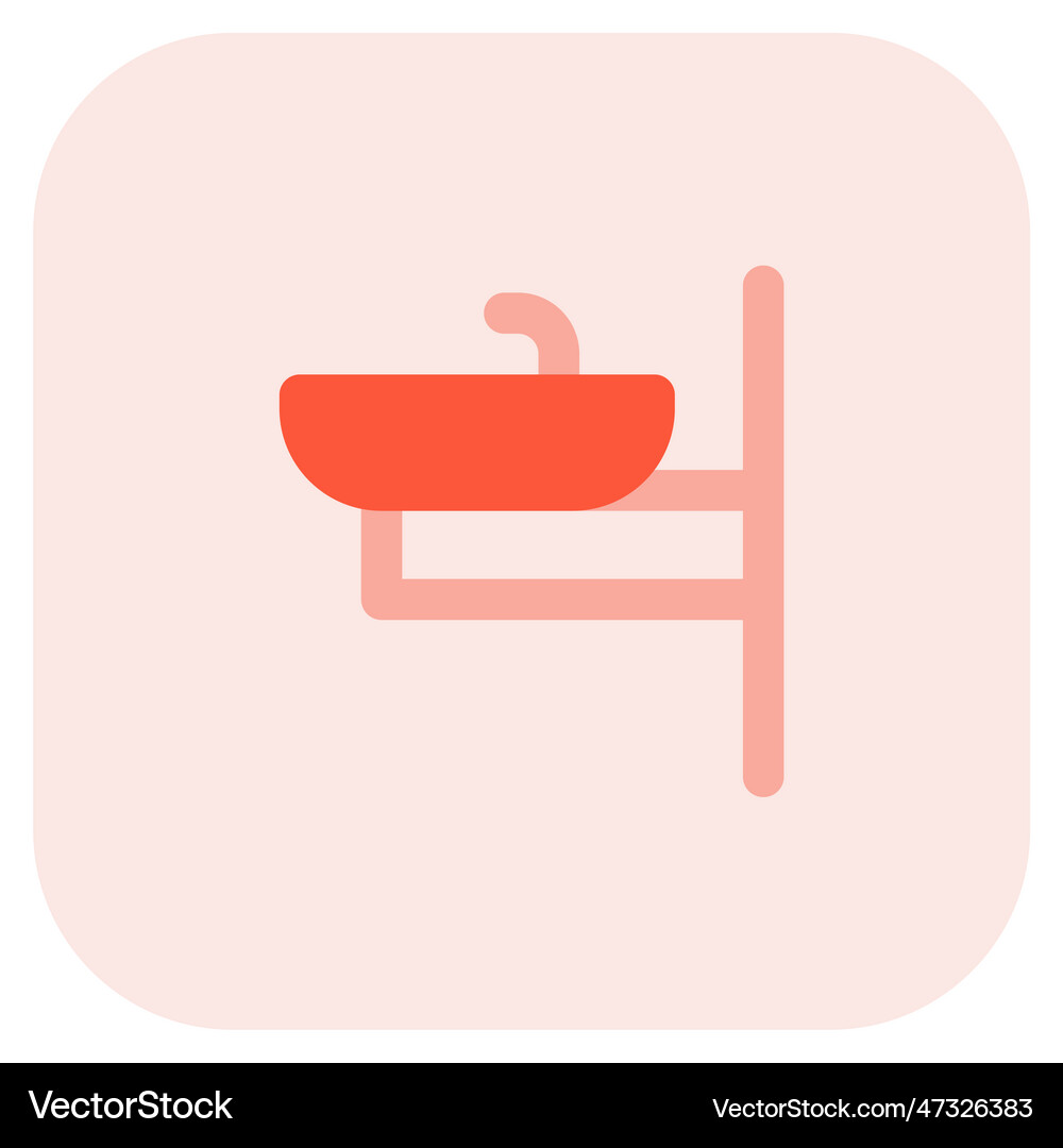 Water supply provided through a drinking fountain Vector Image