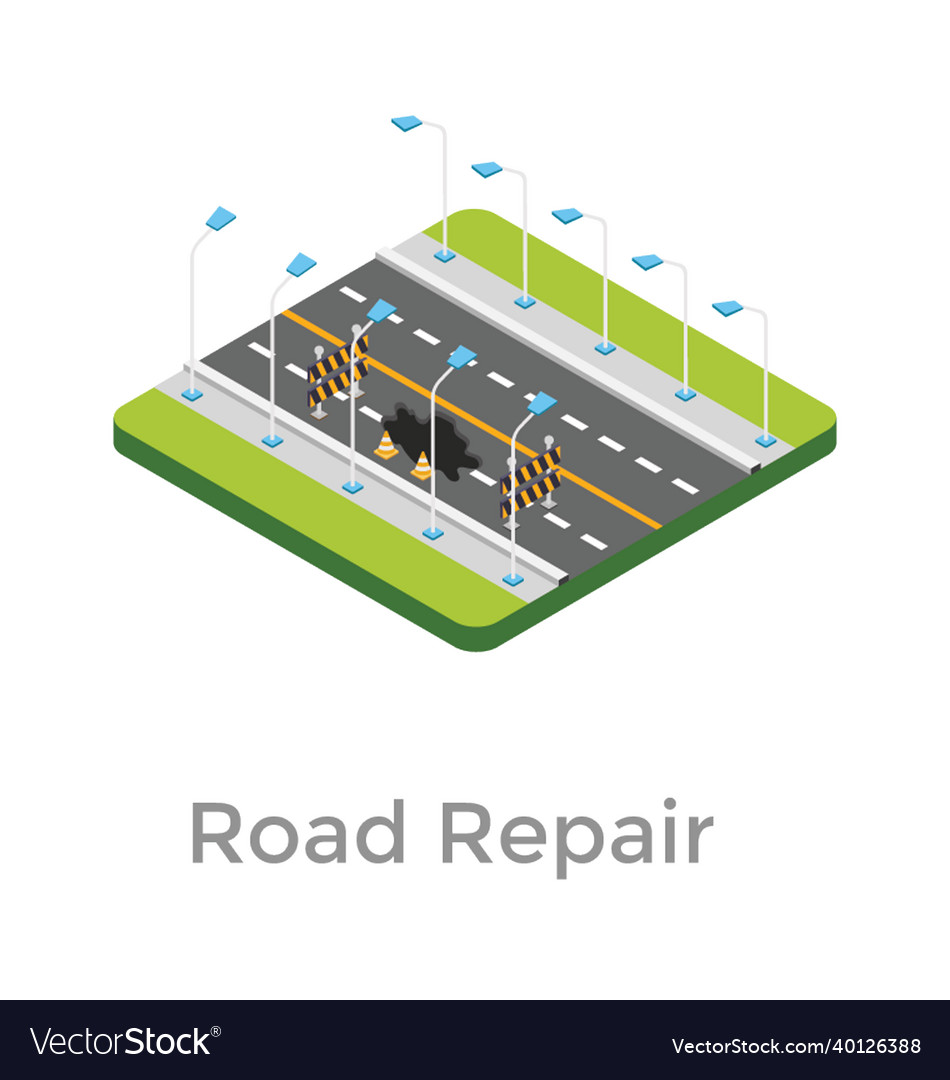 City road Royalty Free Vector Image - VectorStock