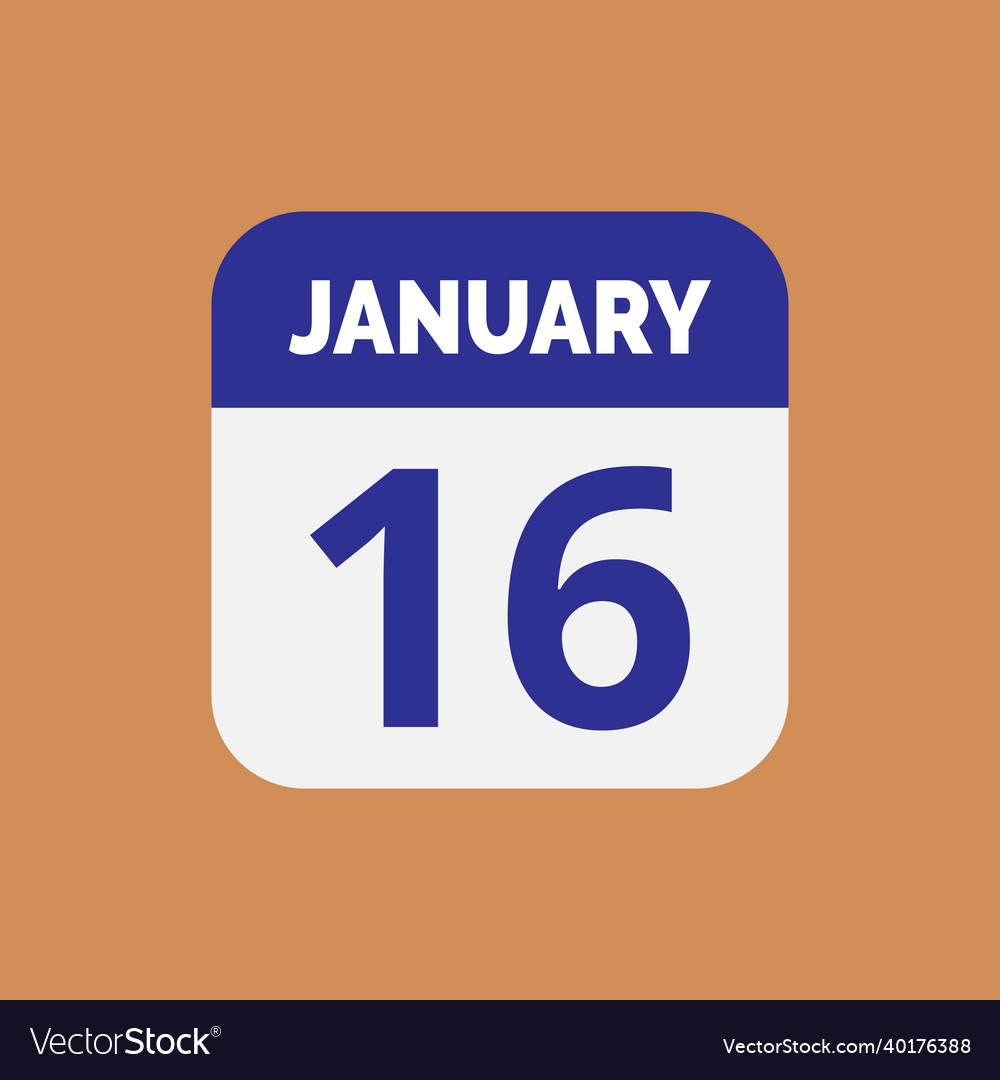 Flat january calendar icon stock Royalty Free Vector Image Flat january calendar icon stock Royalty Free Vector Image