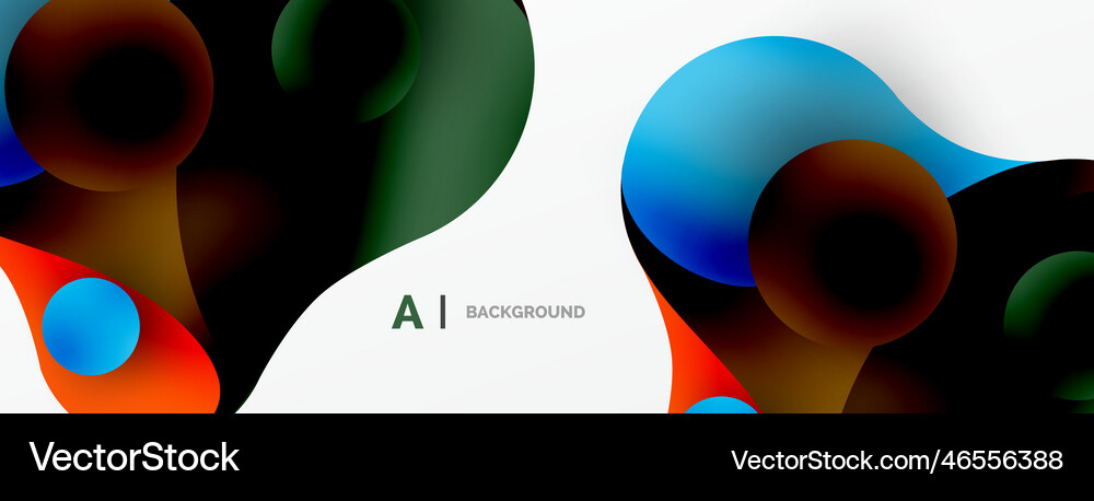 Flowing geometric shapes minimalist abstract Vector Image