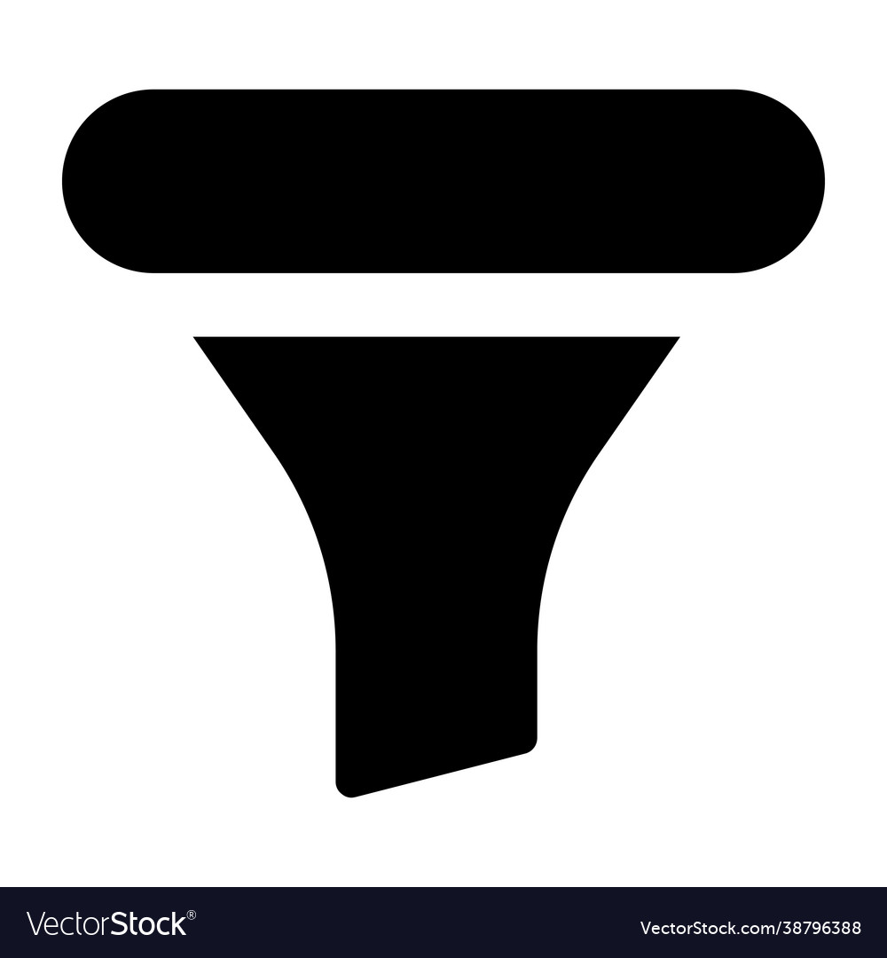 Funnel Royalty Free Vector Image - VectorStock