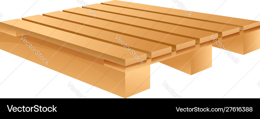 Logistic pallet icon cartoon style Royalty Free Vector Image