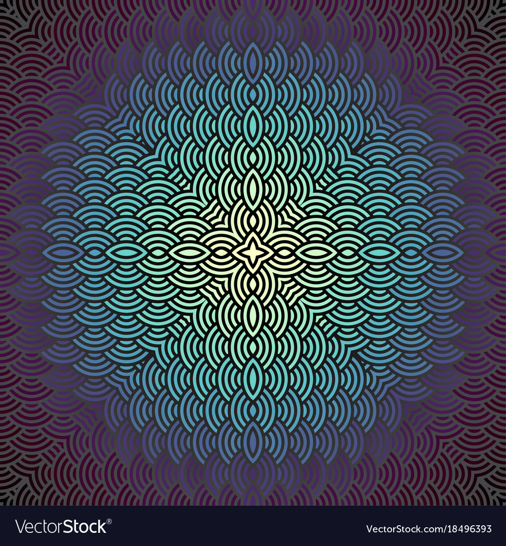 Geometric abstract pattern Royalty Free Vector Image
