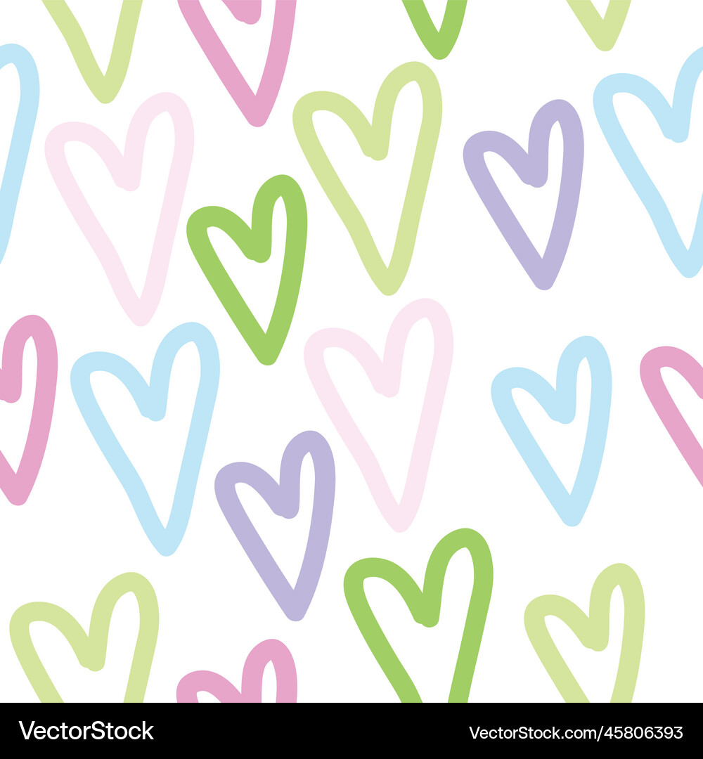 Hearts - seamless background Royalty Free Vector Image