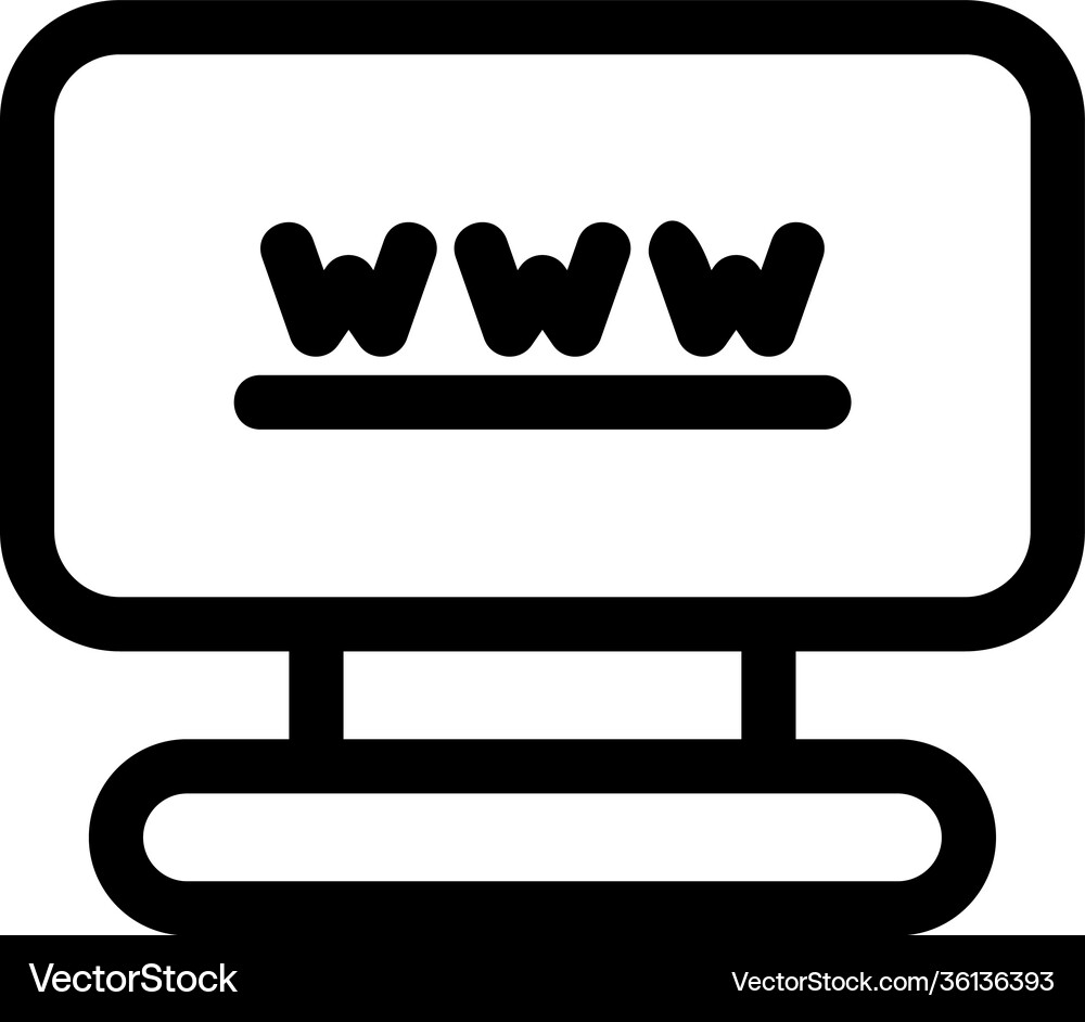 Internet icon or logo isolated sign symbol Vector Image