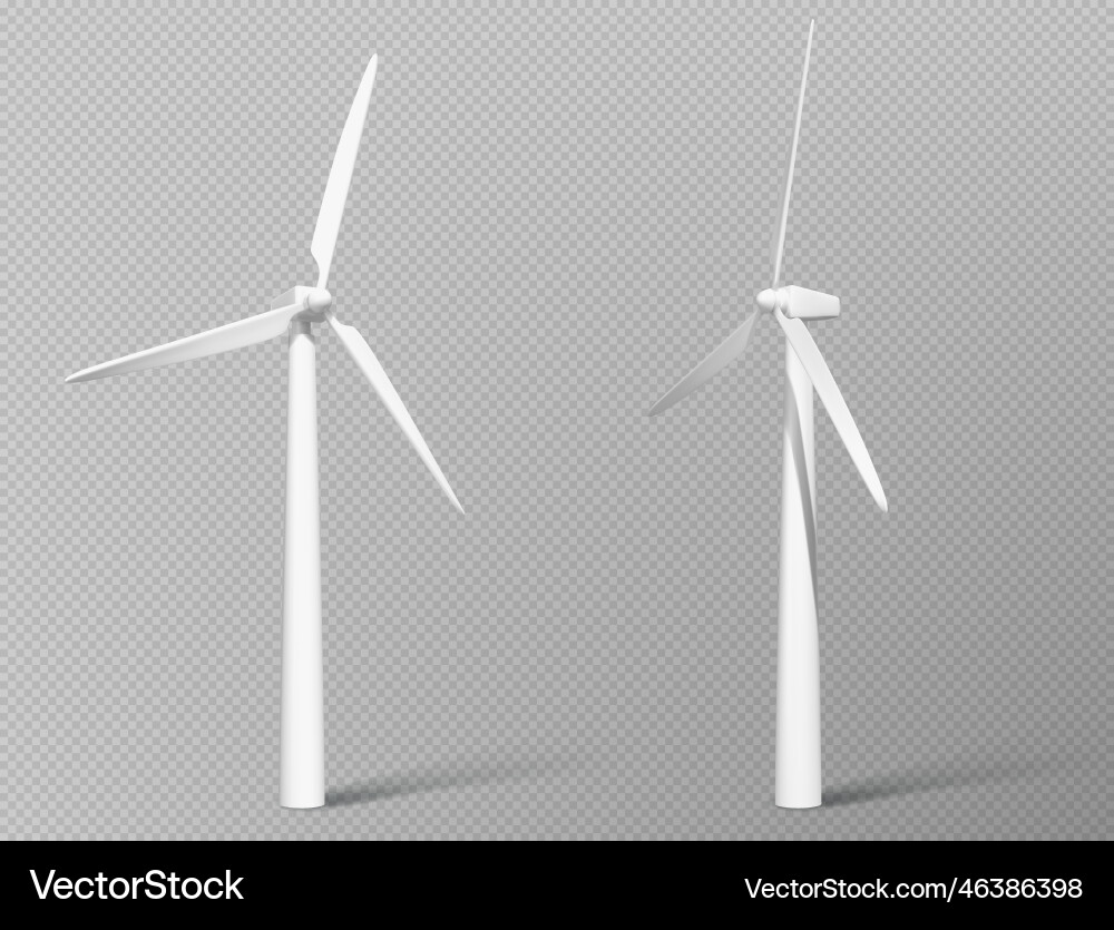 3d wind power generator turbine icon Royalty Free Vector