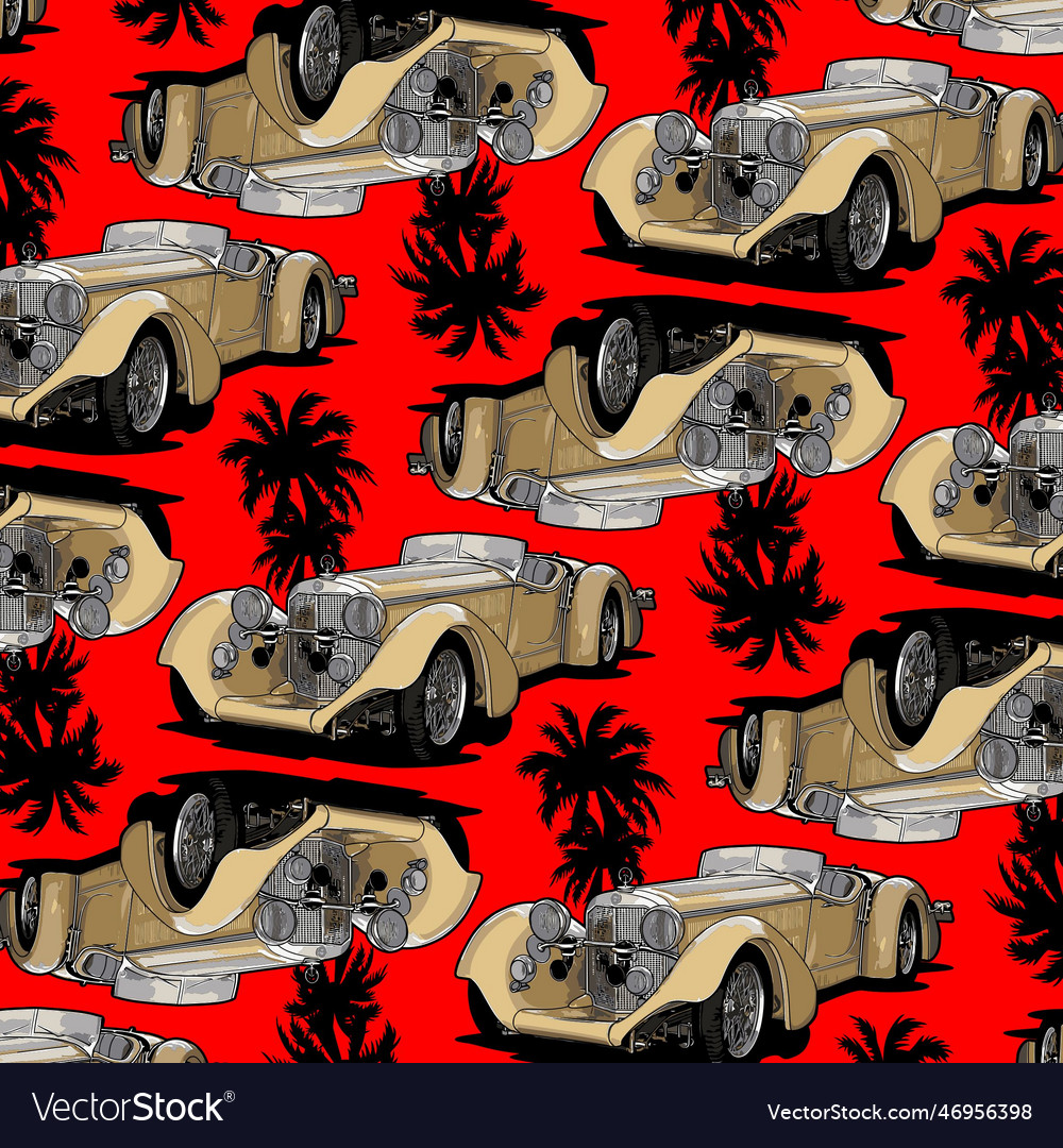 Car Pattern For Graphic Design Royalty Free Vector Image 