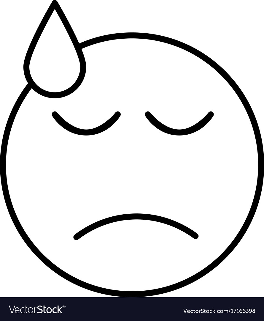Difficult Task Emoticon Royalty Free Vector Image