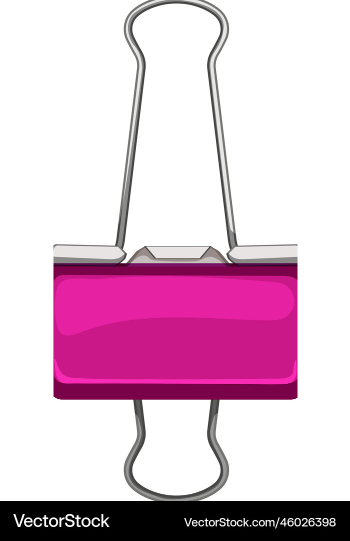 Equipment binder clip cartoon Royalty Free Vector Image