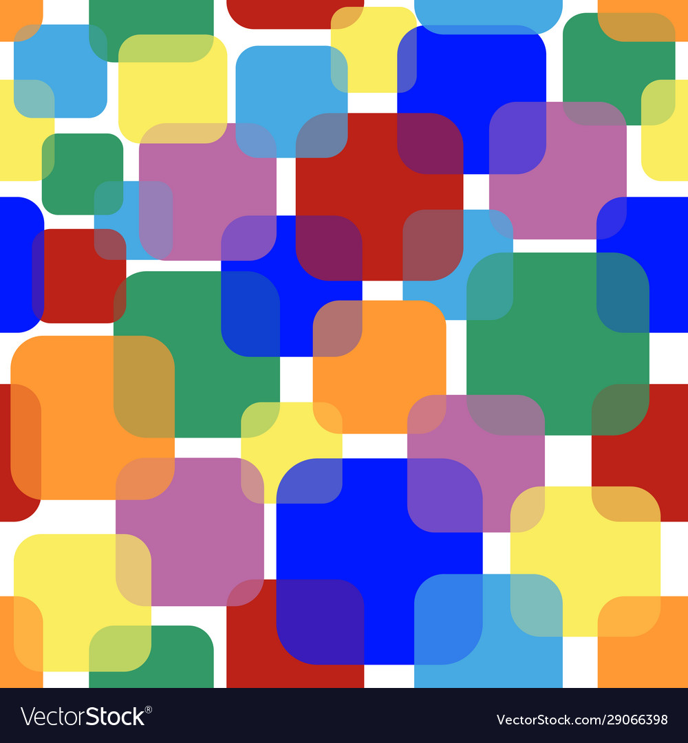 Seamless pattern overlap and transparent Vector Image