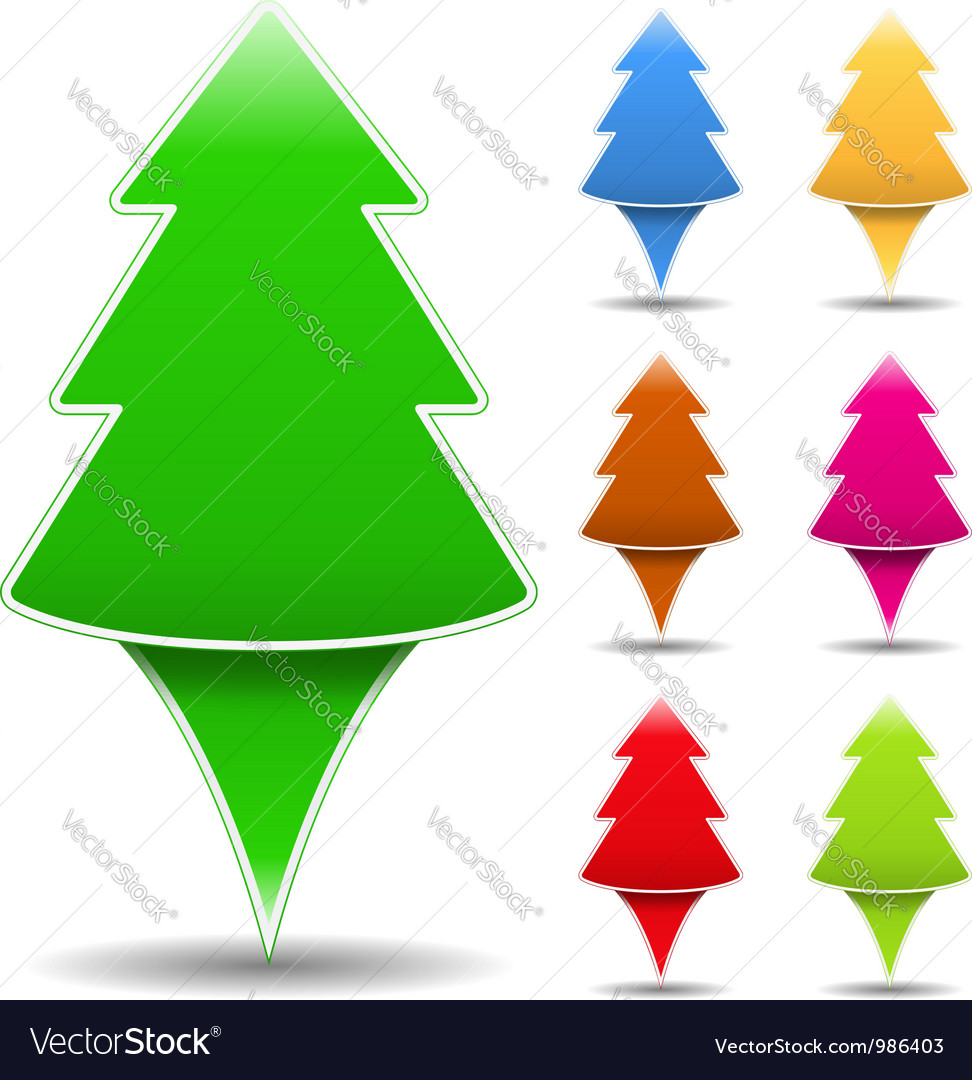 Abstract tree icon Royalty Free Vector Image - VectorStock