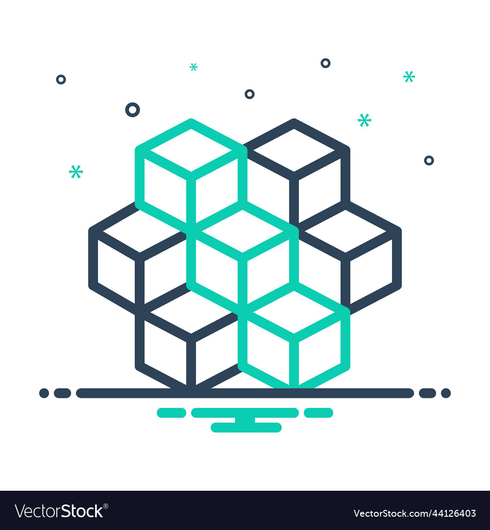 Cubic Royalty Free Vector Image - VectorStock