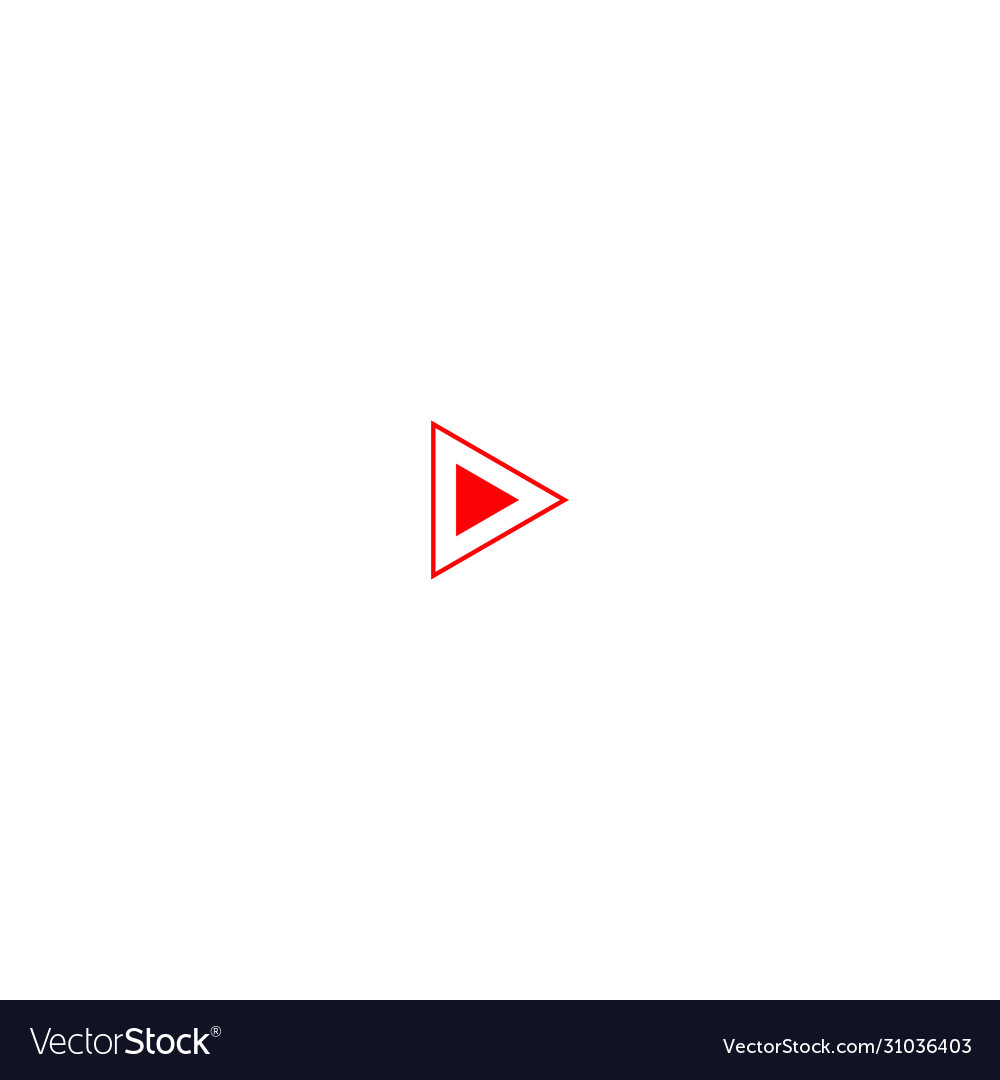 Play icon template Royalty Free Vector Image - VectorStock