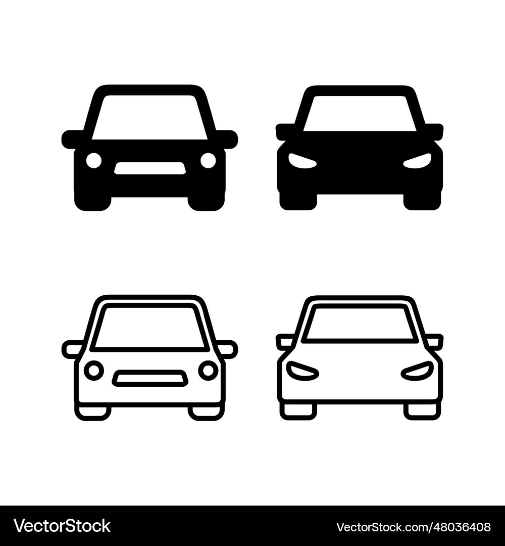 Car icon car sign sedan Royalty Free Vector Image