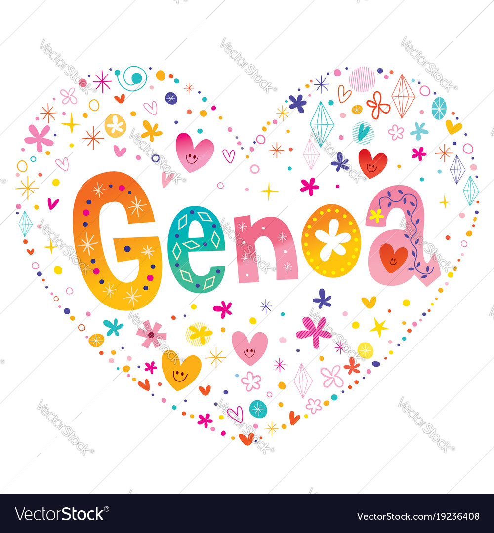 Genoa Royalty Free Vector Image - VectorStock