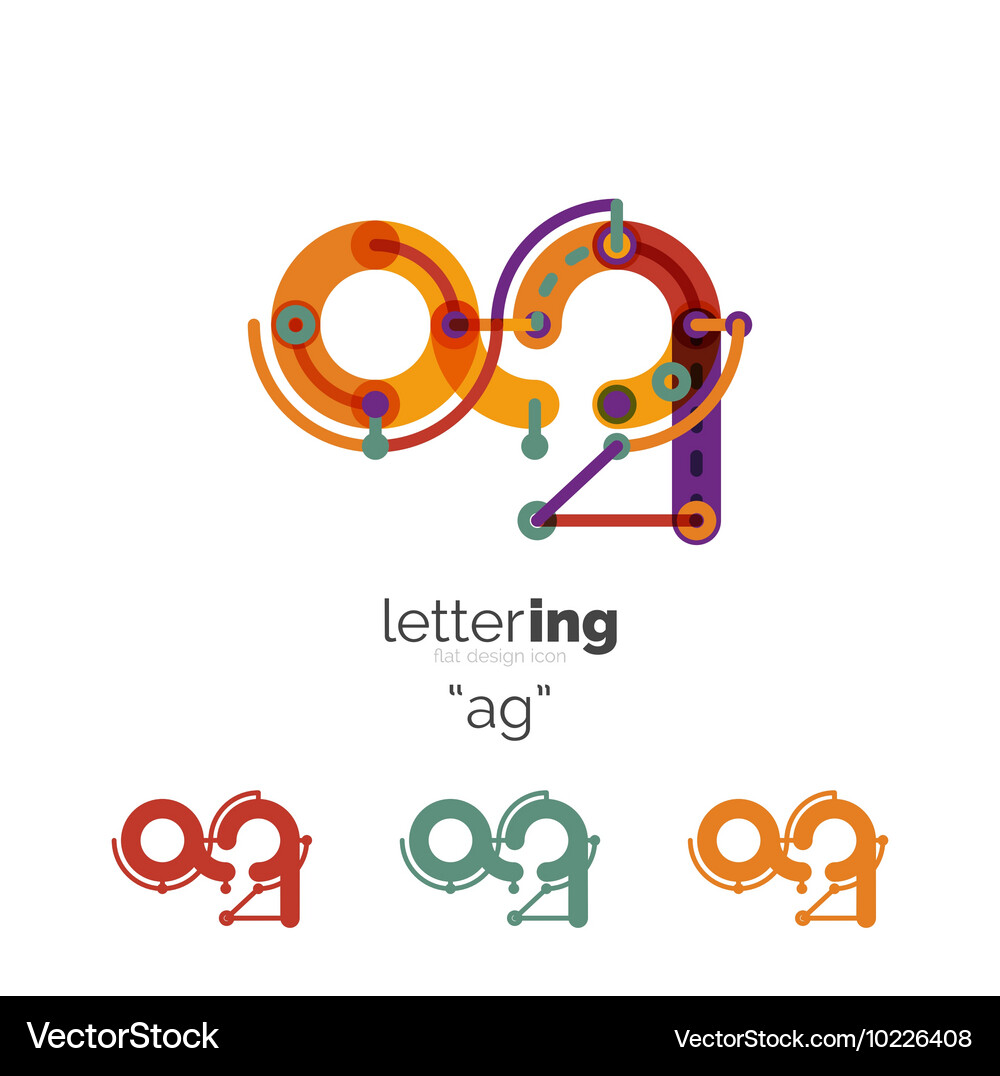 Letters logo icon Royalty Free Vector Image - VectorStock