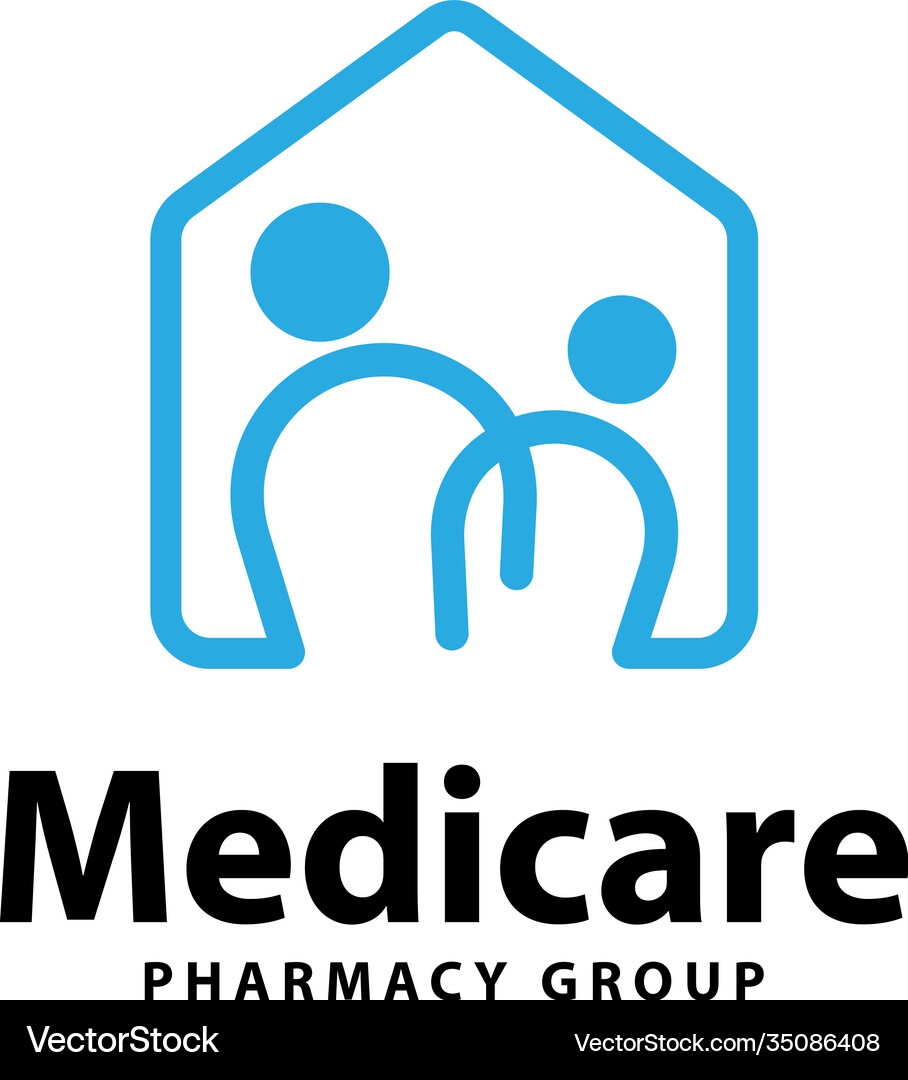 Medical clinic logo design template Royalty Free Vector
