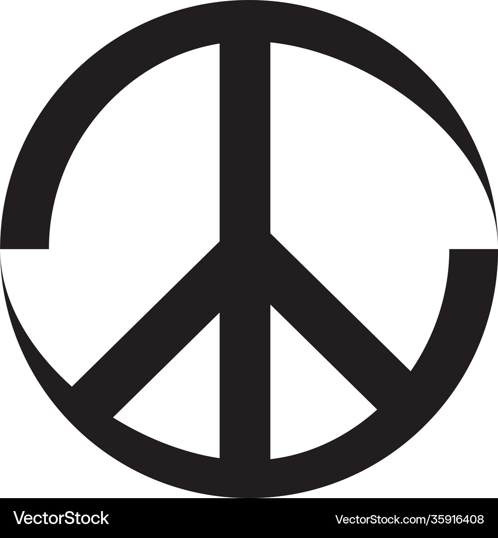 Peace symbol icon friendship design template Vector Image