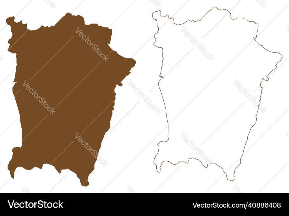 Penang island malaysia malay archipelago map Vector Image