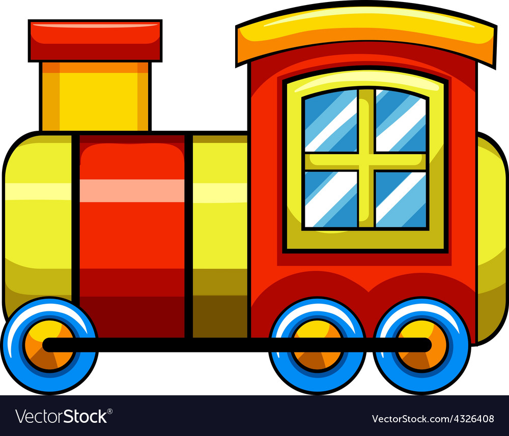 Toy train Royalty Free Vector Image - VectorStock