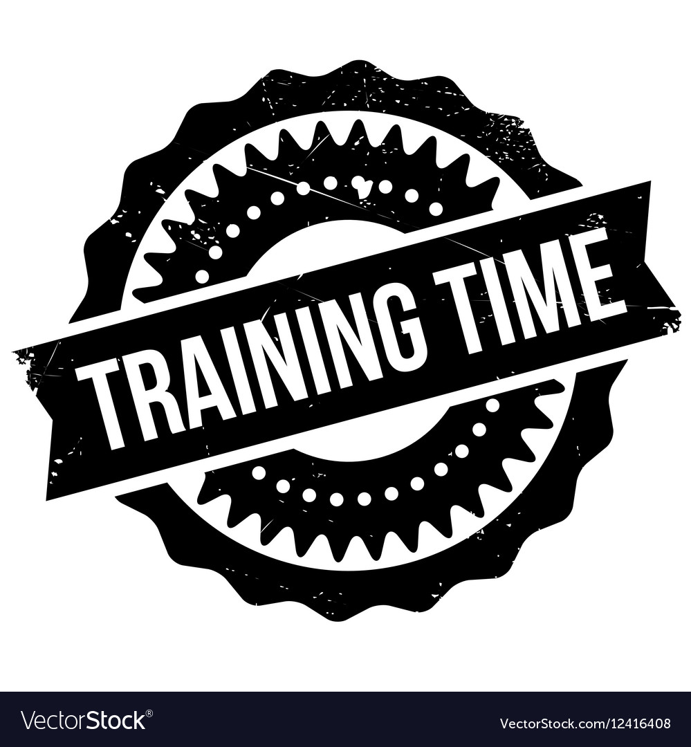 Training time stamp Royalty Free Vector Image - VectorStock