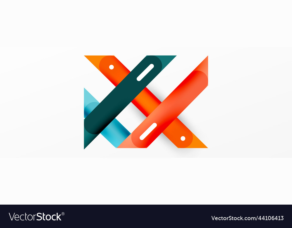 Background overlapping lines dynamic Royalty Free Vector