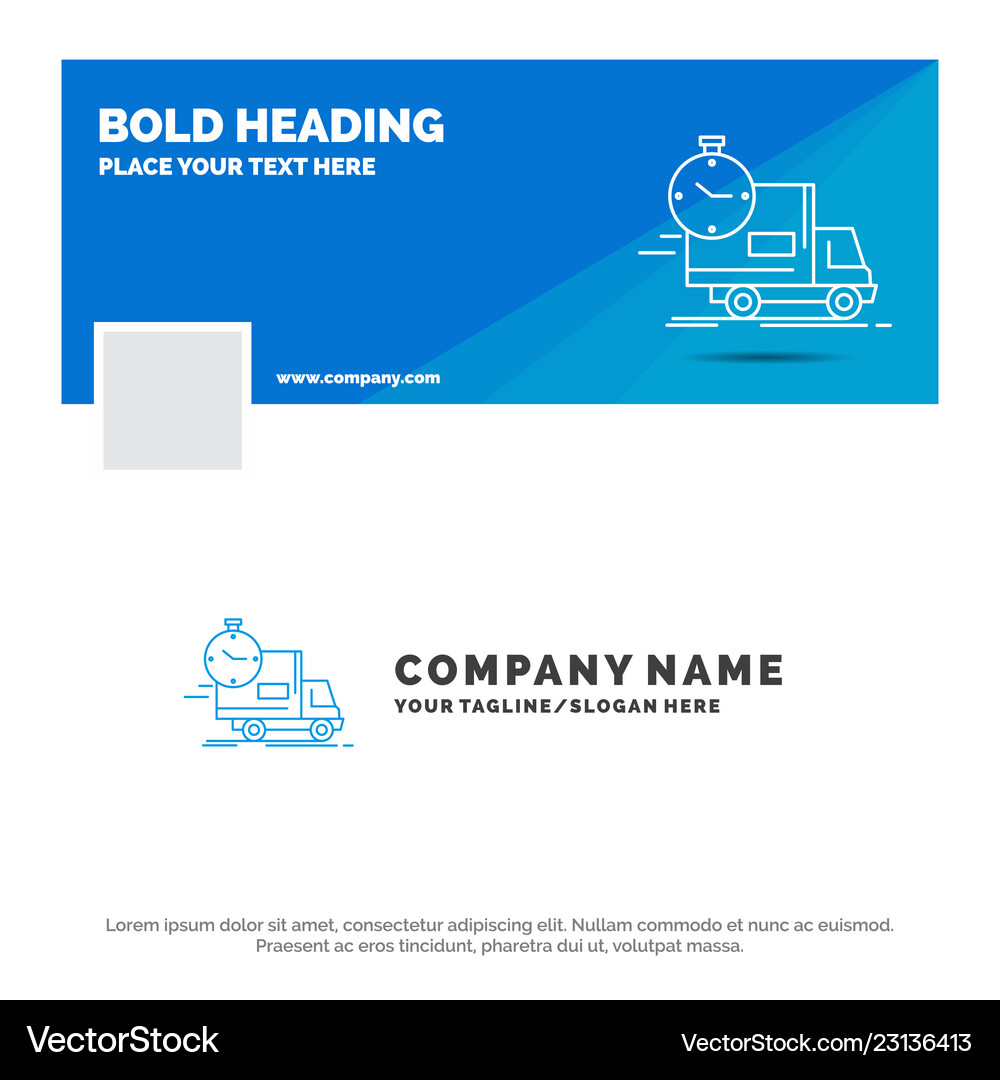 Blue Delivery Logo - Transport & Logistics Vector Image