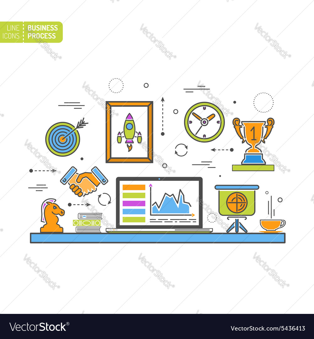 Business process Royalty Free Vector Image - VectorStock