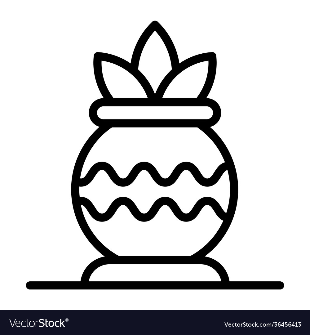 Decorative pot Royalty Free Vector Image - VectorStock