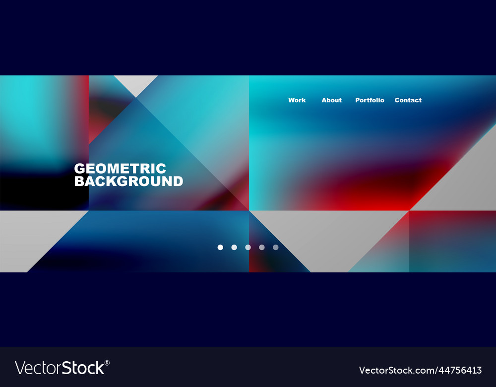 Dynamic lines triangles rectangles geometric Vector Image