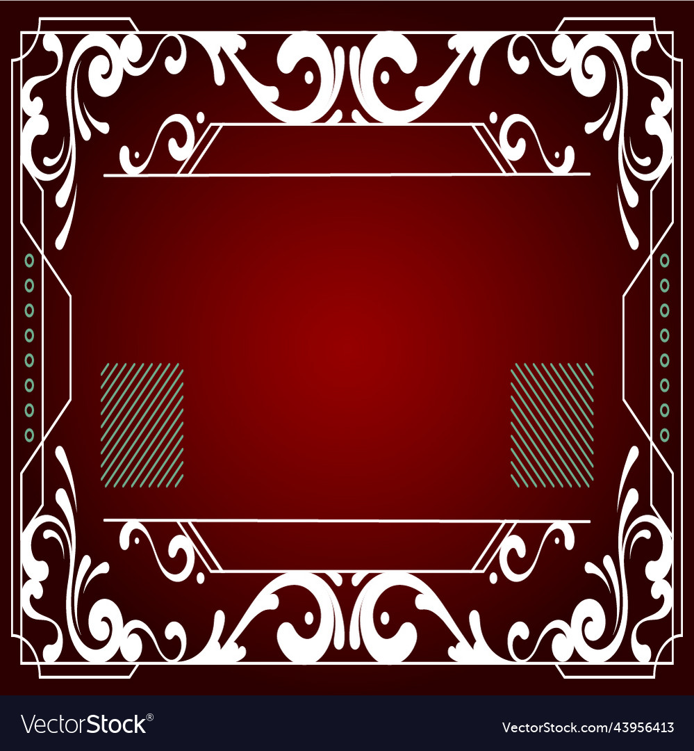Flower frame pattern with background Royalty Free Vector