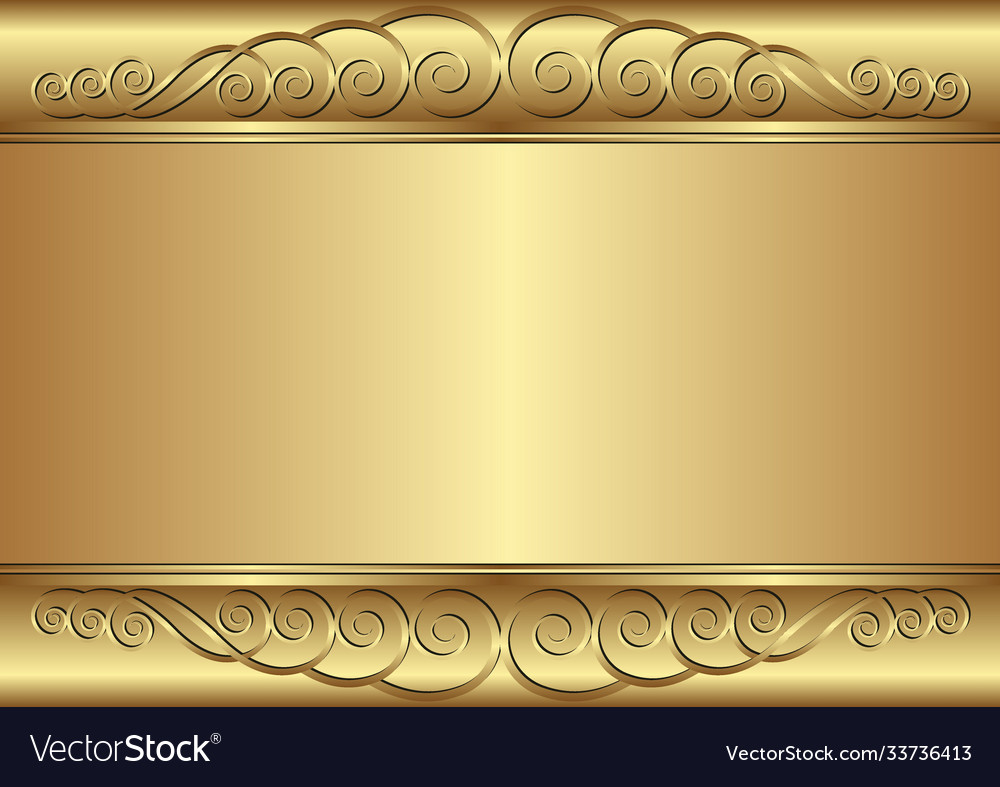 Golden background Royalty Free Vector Image - VectorStock