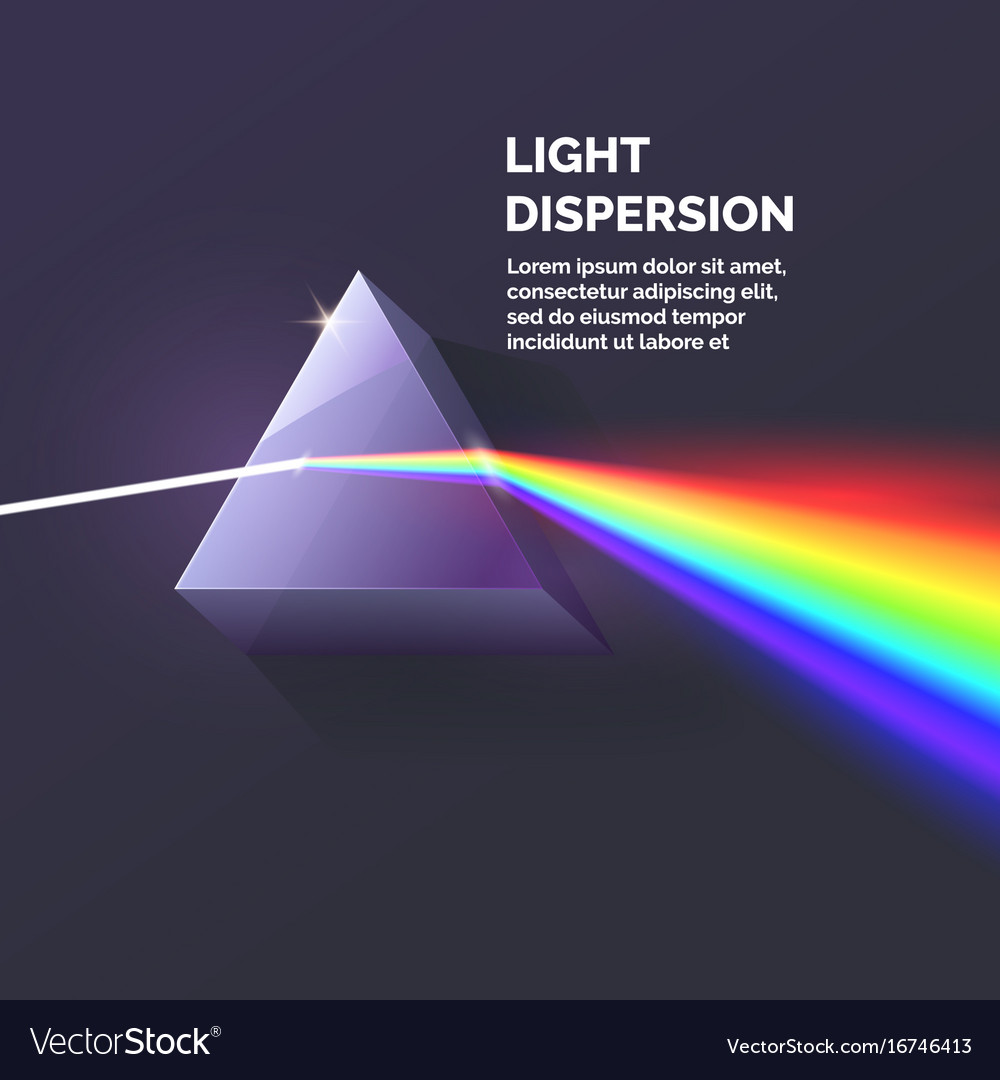 Light dispersion Royalty Free Vector Image - VectorStock