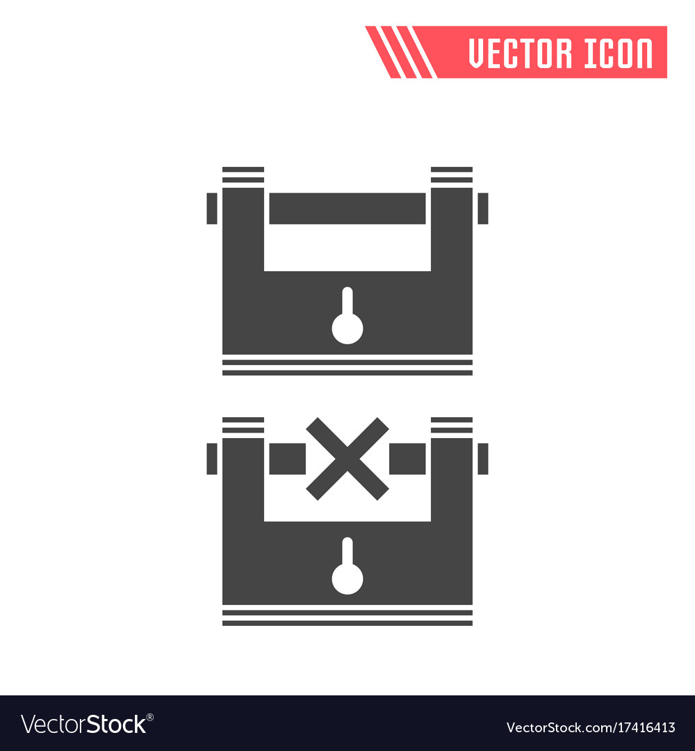 Lock flat icon Royalty Free Vector Image - VectorStock