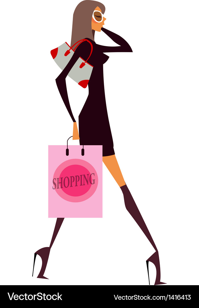 Side view of woman Royalty Free Vector Image - VectorStock