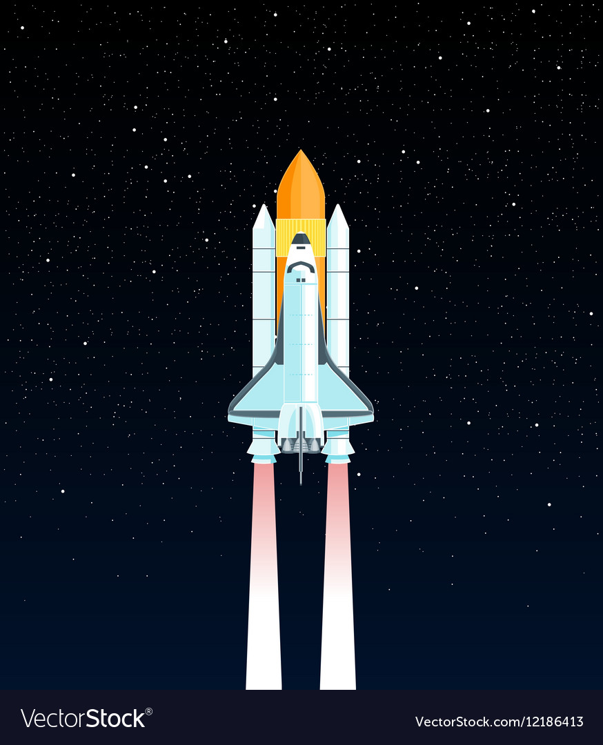 Space shuttle Royalty Free Vector Image - VectorStock
