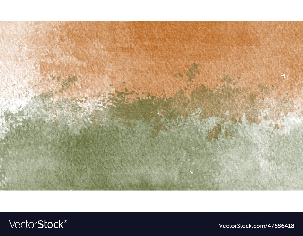 Abstract earth tone watercolor backgroundhand Vector Image