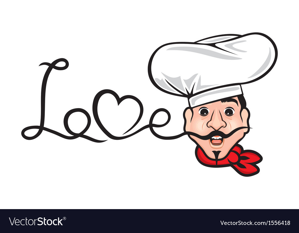 Comic chef Royalty Free Vector Image - VectorStock