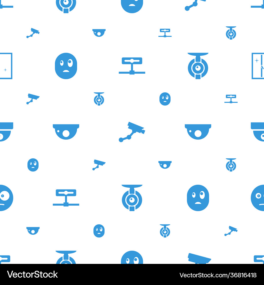 Looking icons pattern seamless white background Vector Image