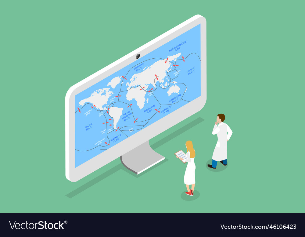 3d isometric flat conceptual Royalty Free Vector Image