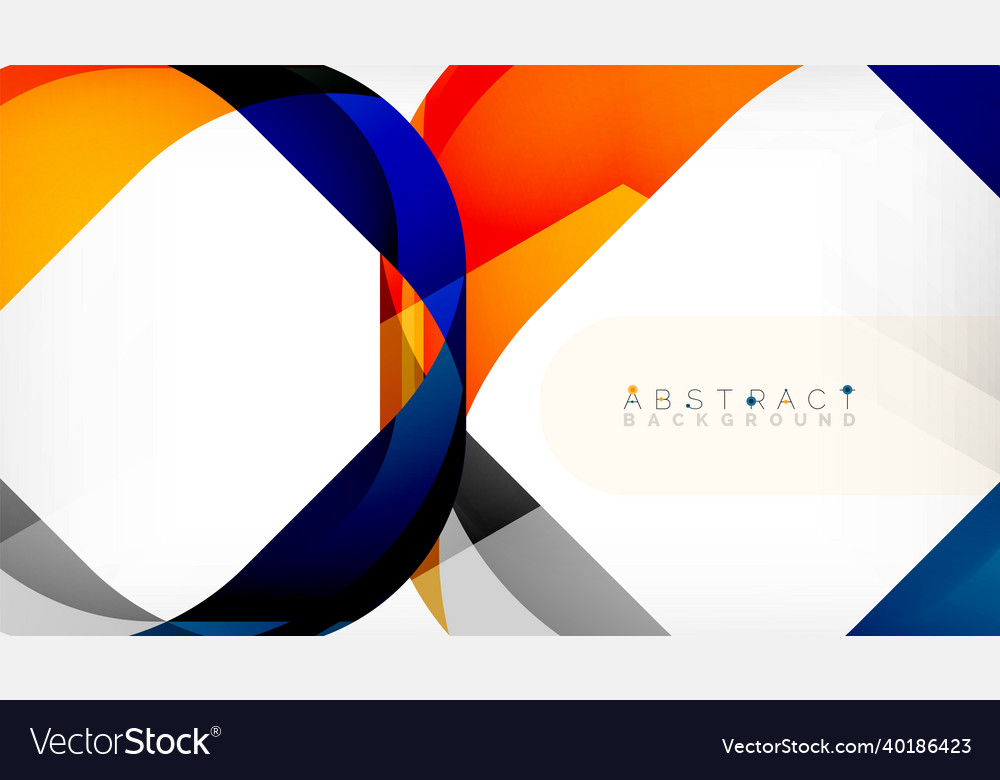 Abstract square shape with overlapping waves Vector Image