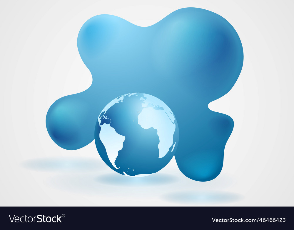 Abstract tech blue background Royalty Free Vector Image